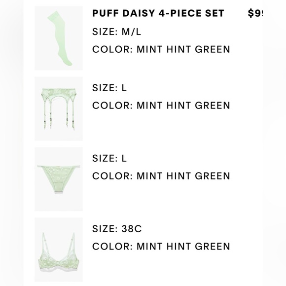 Savage X Fenty | Intimates & Sleepwear | Savage X Fenty Puff Daisy ...